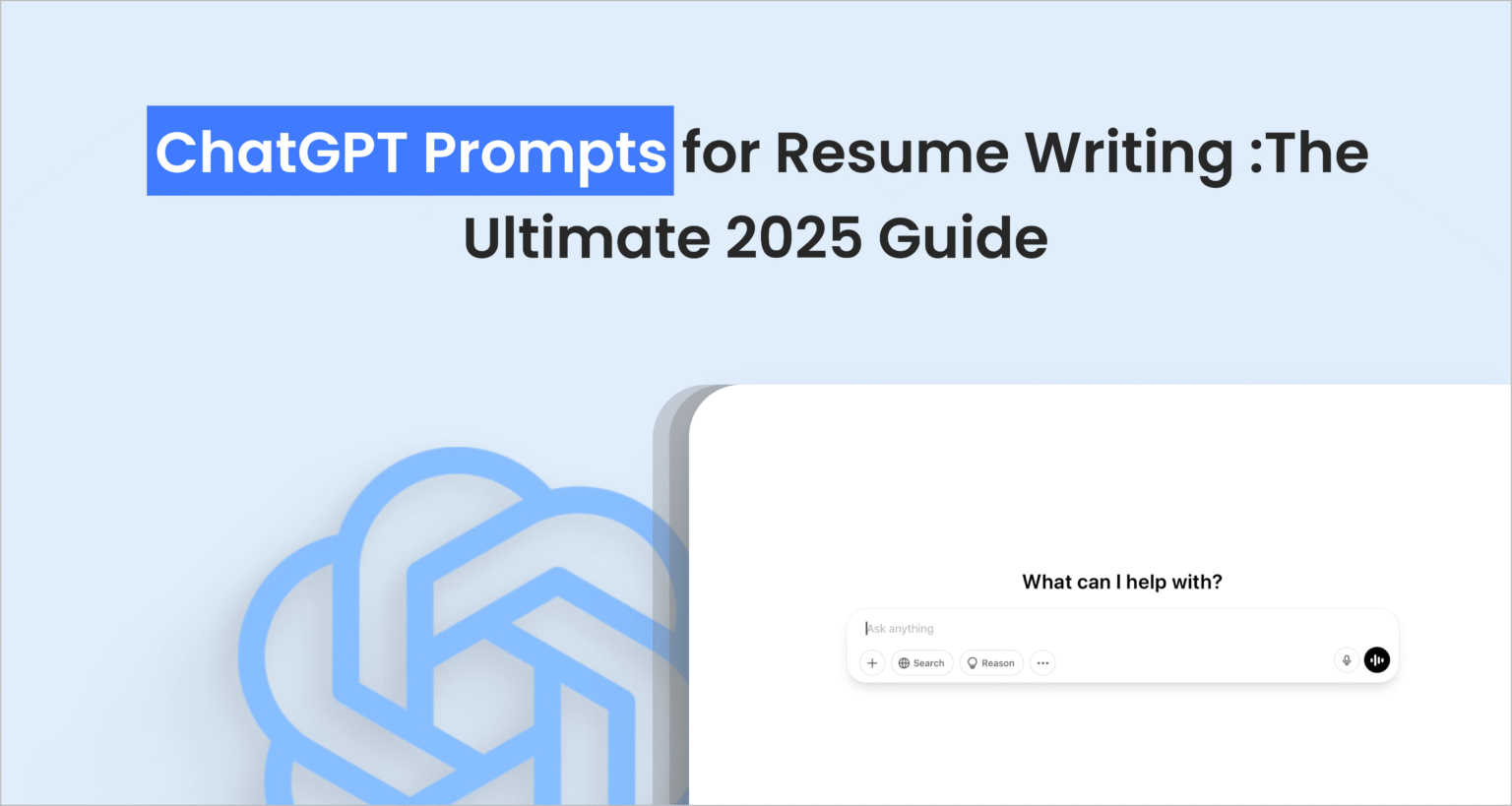 How To Use ChatGPT Prompts For Resume Writing In 2025
